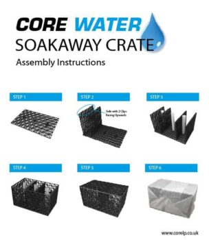 Water Soakaway Crate Supplied With Filtration Membrane | 800 x 500 x ...