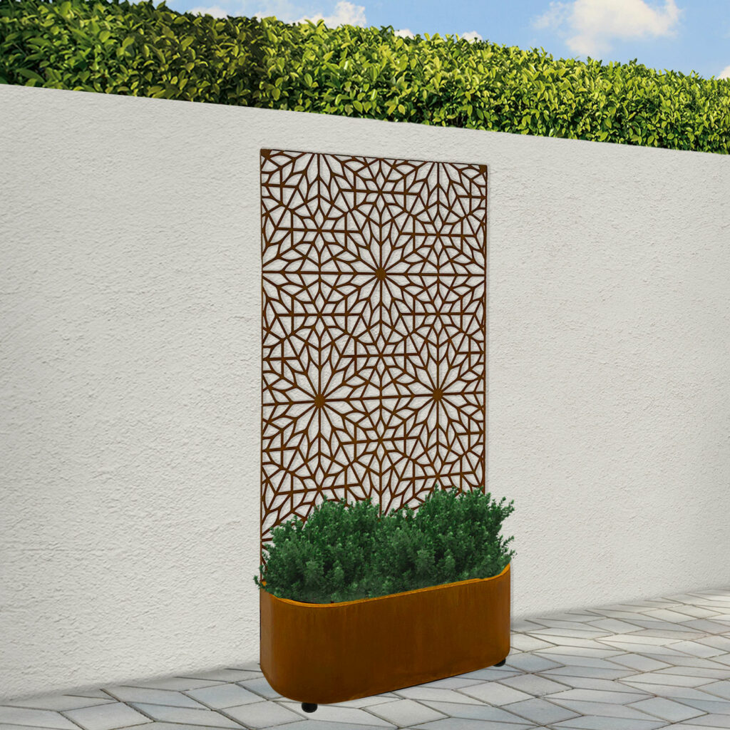 Buy Laser Cut Metal Garden Screens with Planter