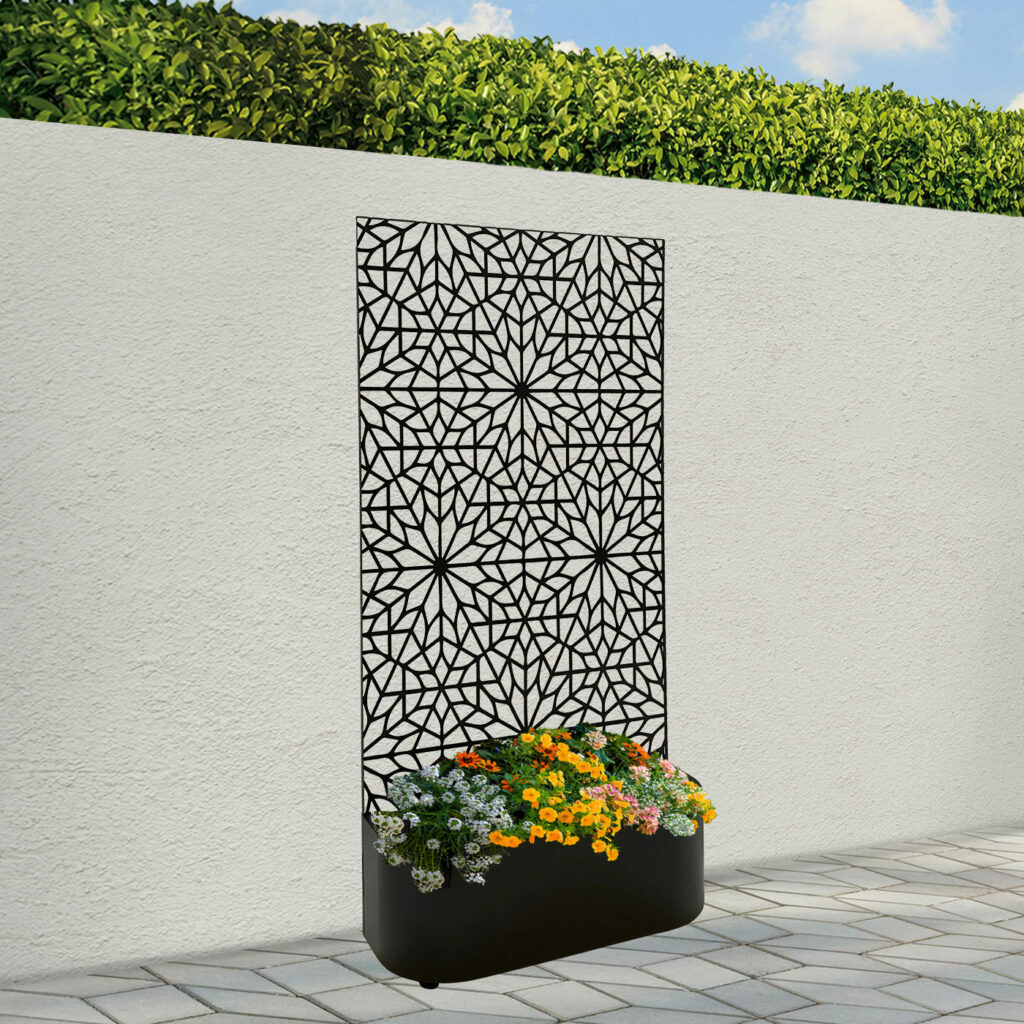 Buy Laser Cut Metal Garden Screens with Planter