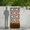 'Hive' Garden Screen with Rounded Planter | Corten Steel | 2 Sizes ...