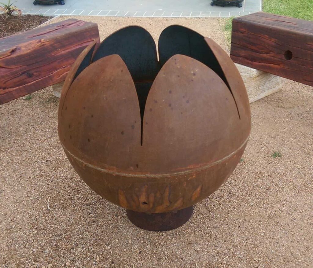 Buy Lotus Sphere Firepit by Fire Pits of London