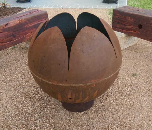 Buy Lotus Sphere Firepit by Fire Pits of London