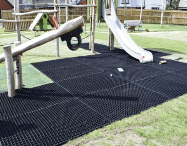 Rubber Grass and Ground Protection Mats 1.5m x 1m x 16mm - The Ideal Garden