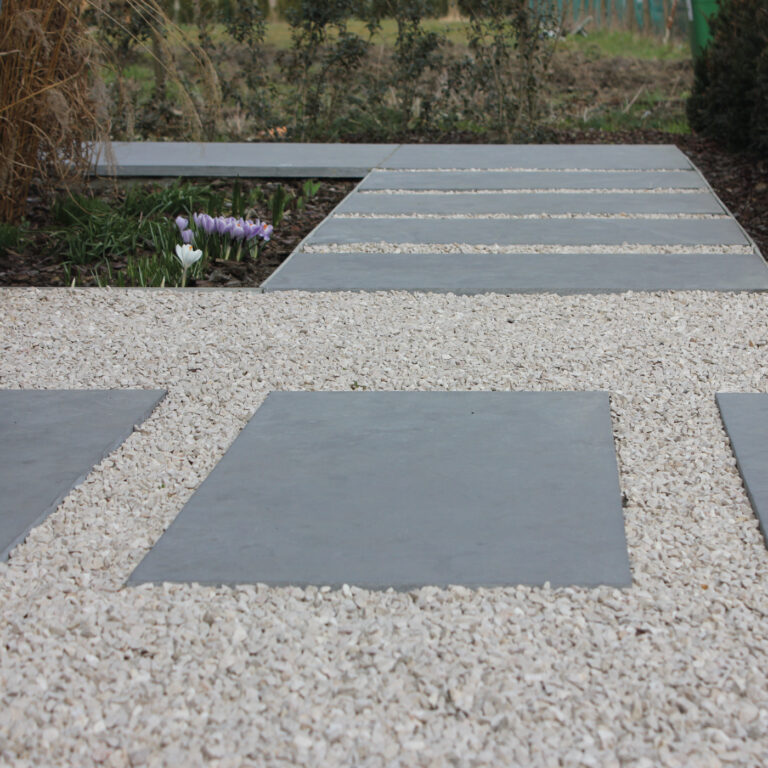 Gravel Pathway Gravel Grid | Attached Membrane | White or Grey | 1200 x ...