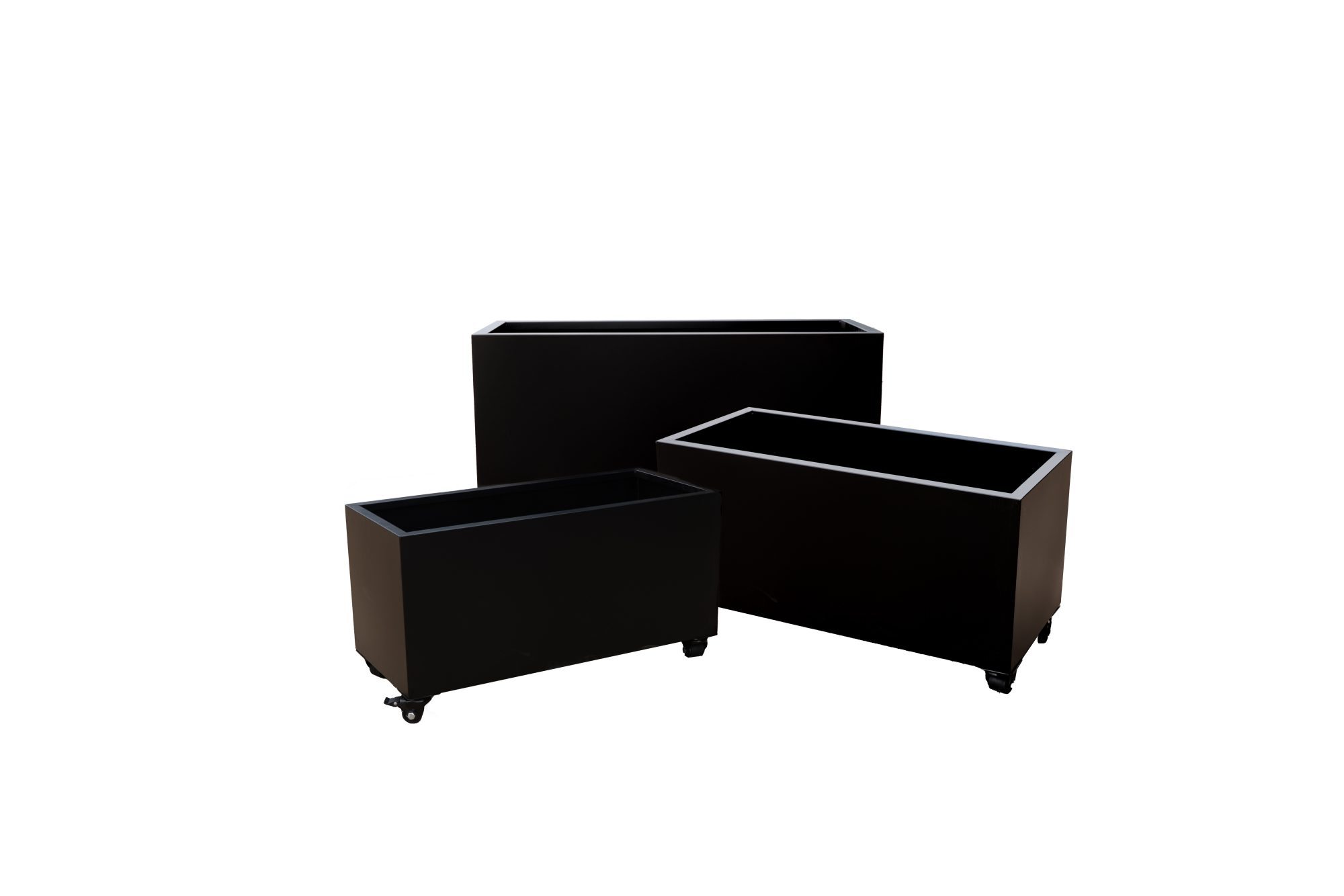 Black Rectangle Garden Planter | 3 Sizes - The Ideal Garden